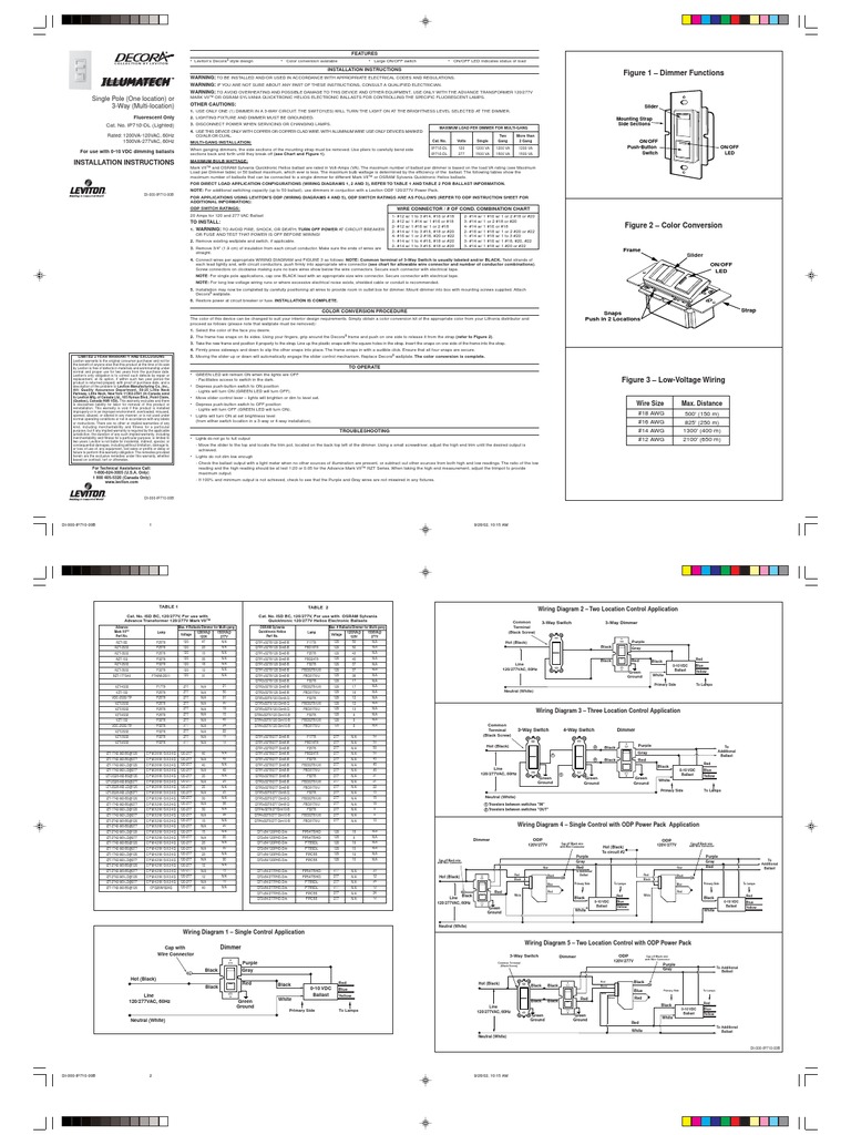 Manual - Tech - IP710-DL Installation Instructions | PDF | Electrical ...
