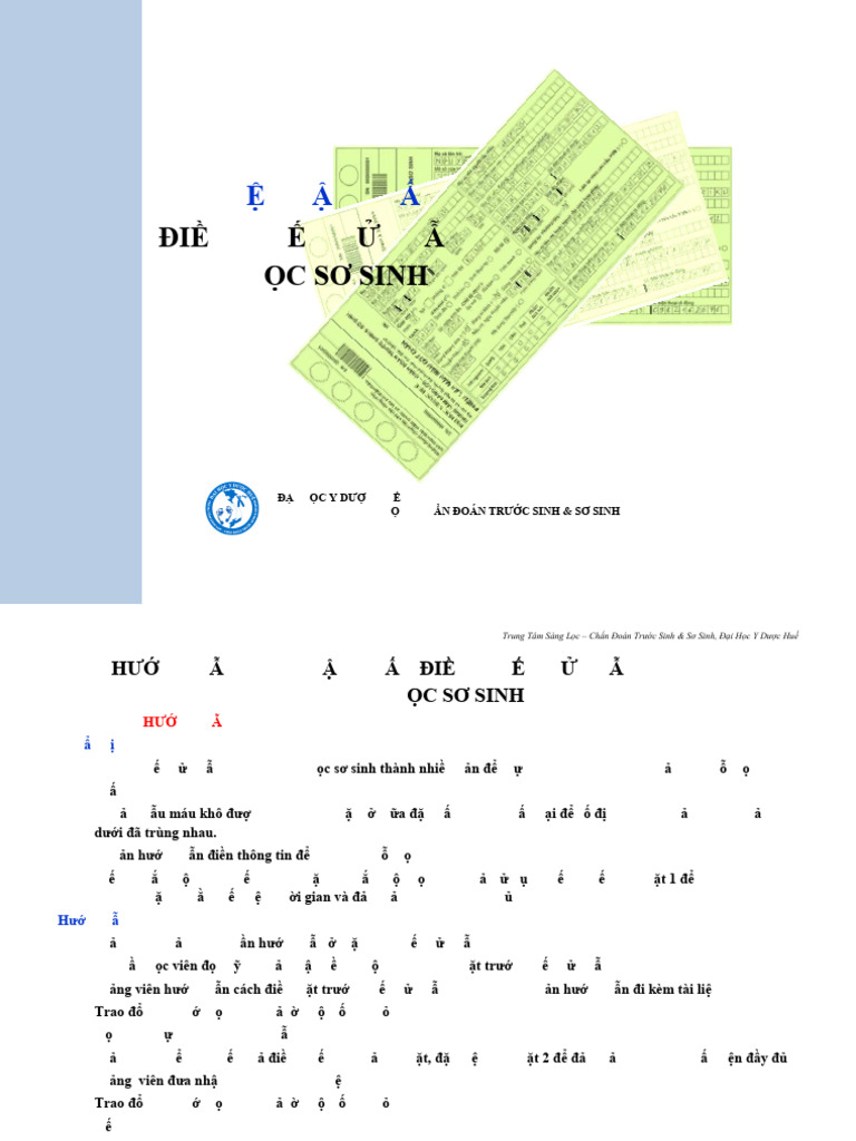 Huong Dan Dien Phieu Gui Mau Kho Sang Loc So Sinh | PDF