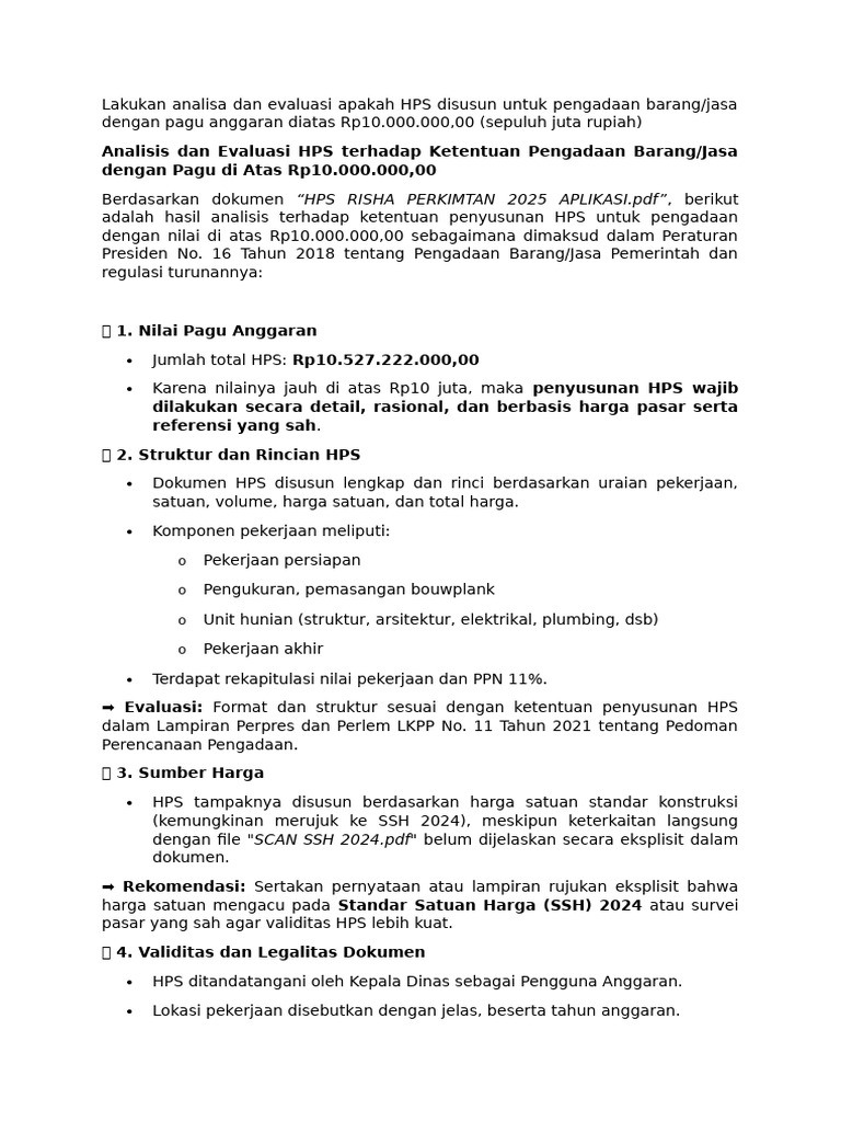 Analisa HPS Ade Wawan | PDF