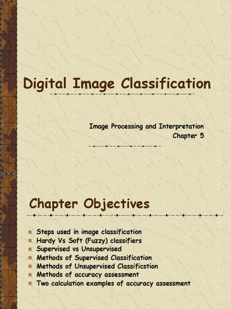 'Digital Image Classification' - 250330 - 115910 | PDF | Statistical Classification | Cluster ...