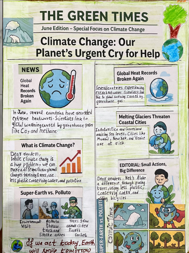 English Holiday Homework On Climate Change | PDF