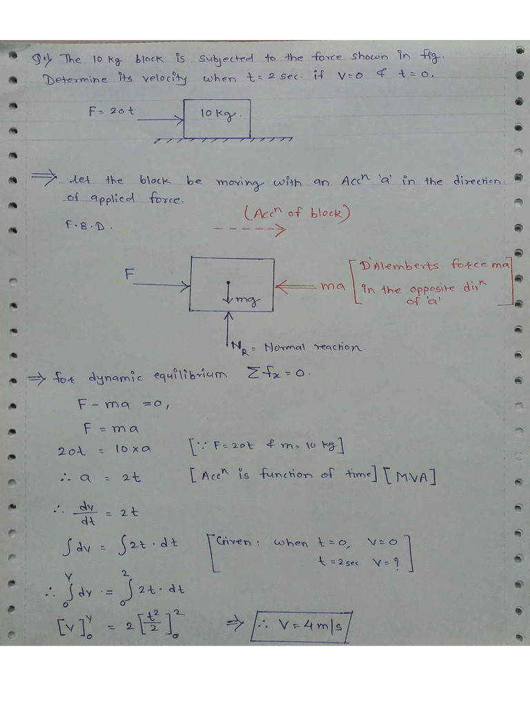 4.6D'Alembert Principle I | PDF
