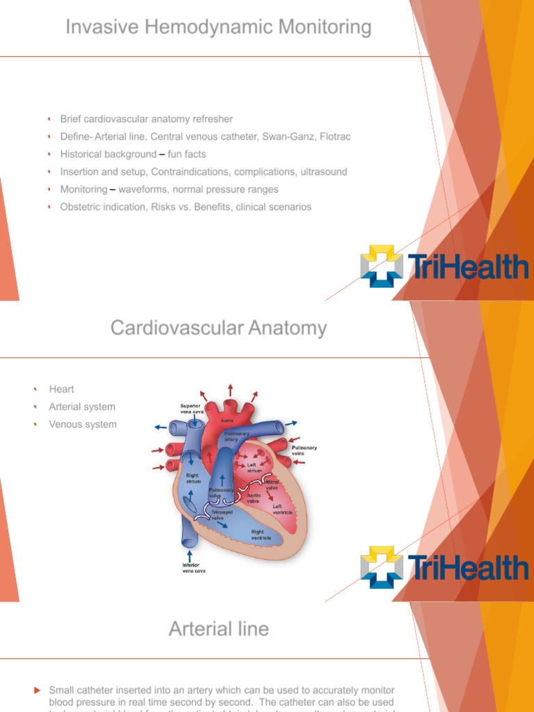Invasive Hemodynamic Monitoring | PDF | Vein | Circulatory System