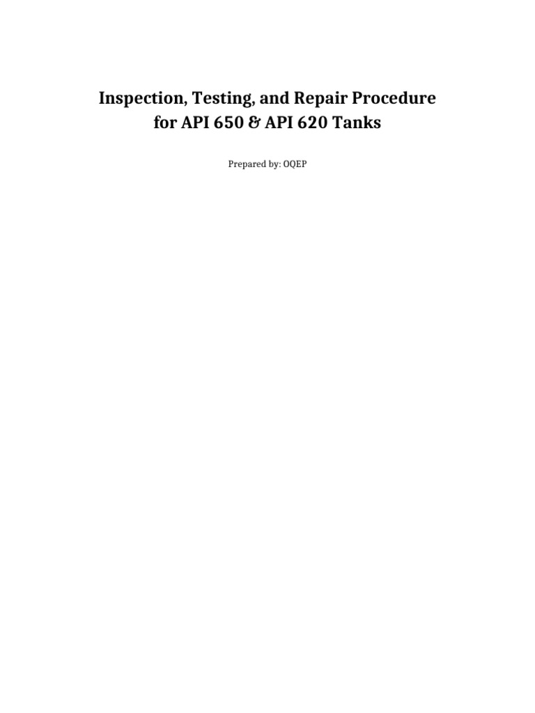 API 620 Tank Inspection Guidelines | PDF | Nondestructive Testing | Welding