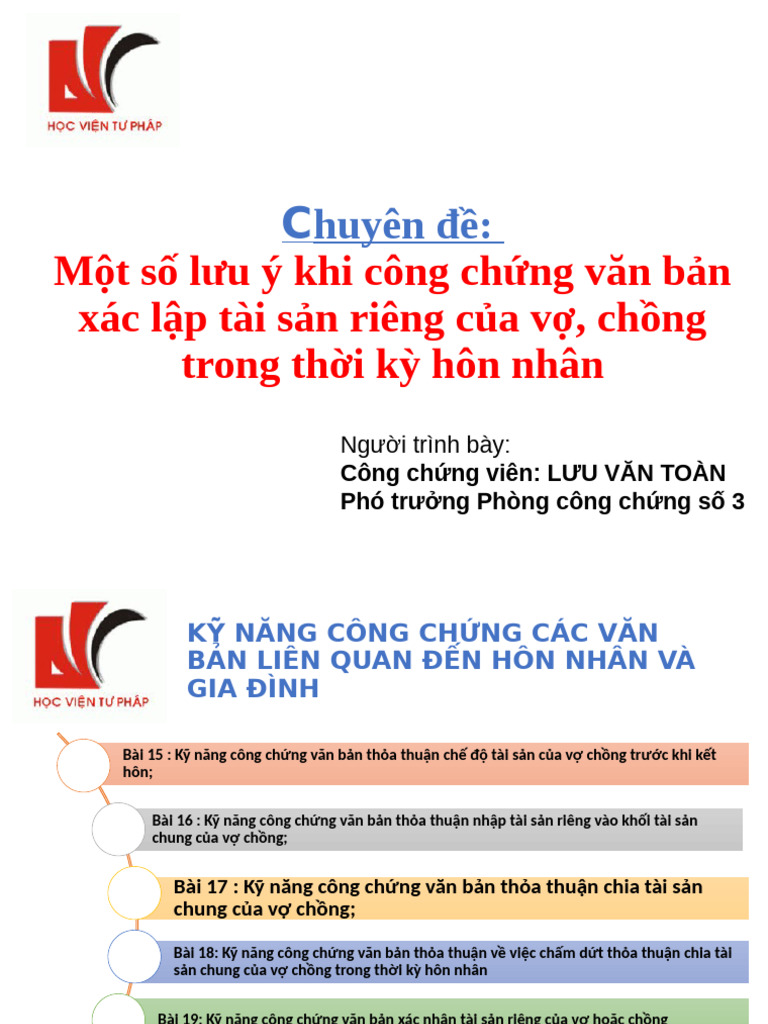 Mot So Luu y Khi Cong Chung Van Ban Lien Quan Den Tai San Vo Chong | PDF