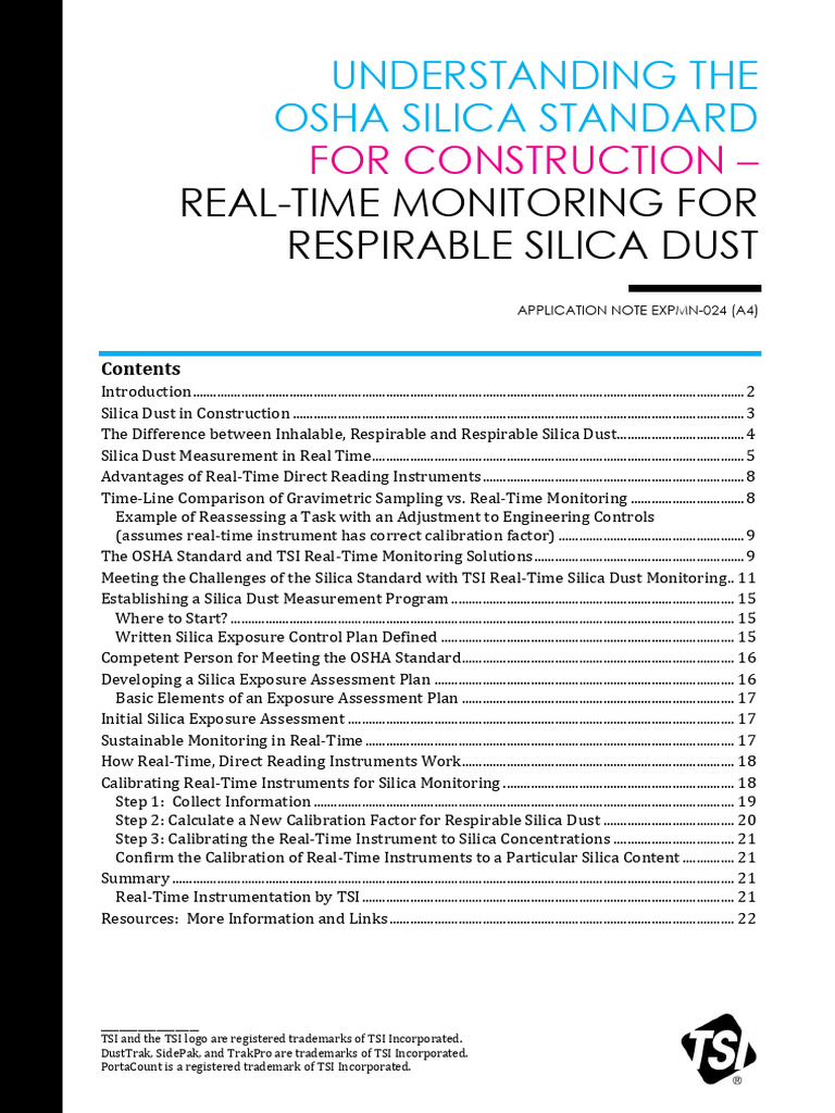 EXPMN-024 Silica Real-Time Dust Monitoring Primer-A4-web | PDF ...