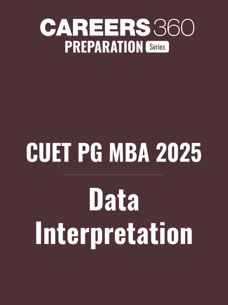 CUET PG MBA 2025 Data Interpretation Guide | PDF | Cartesian Coordinate ...
