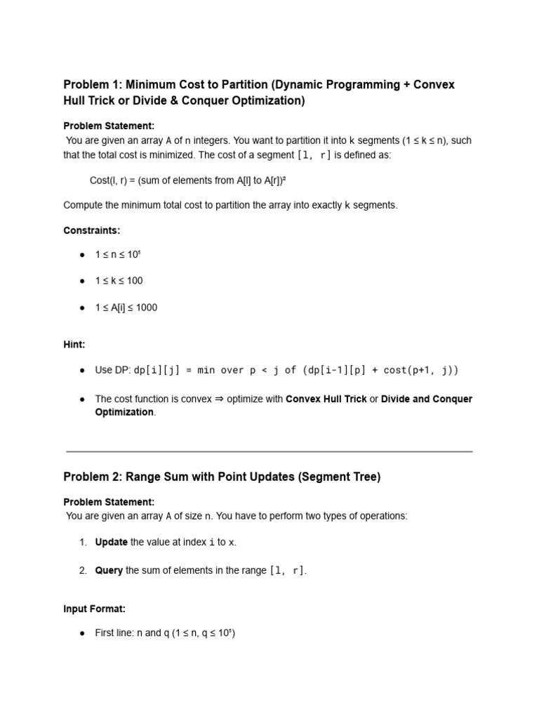 DP Practice Problems | PDF