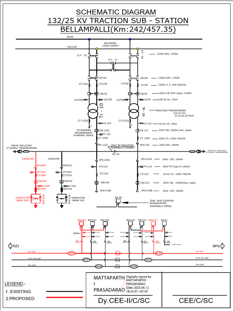 Schematic Diagram For BPA - TSS | PDF | Electricity | Electric Power