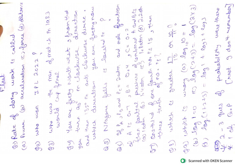 Fleet Written Set 3 | PDF