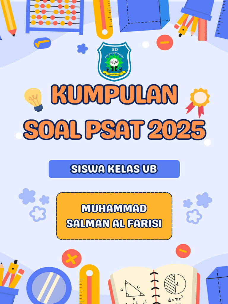 Biru Ungu Ilustrasi Lucu Cover Modul Pembelajaran Siswa Dokumen A4.PDF ...