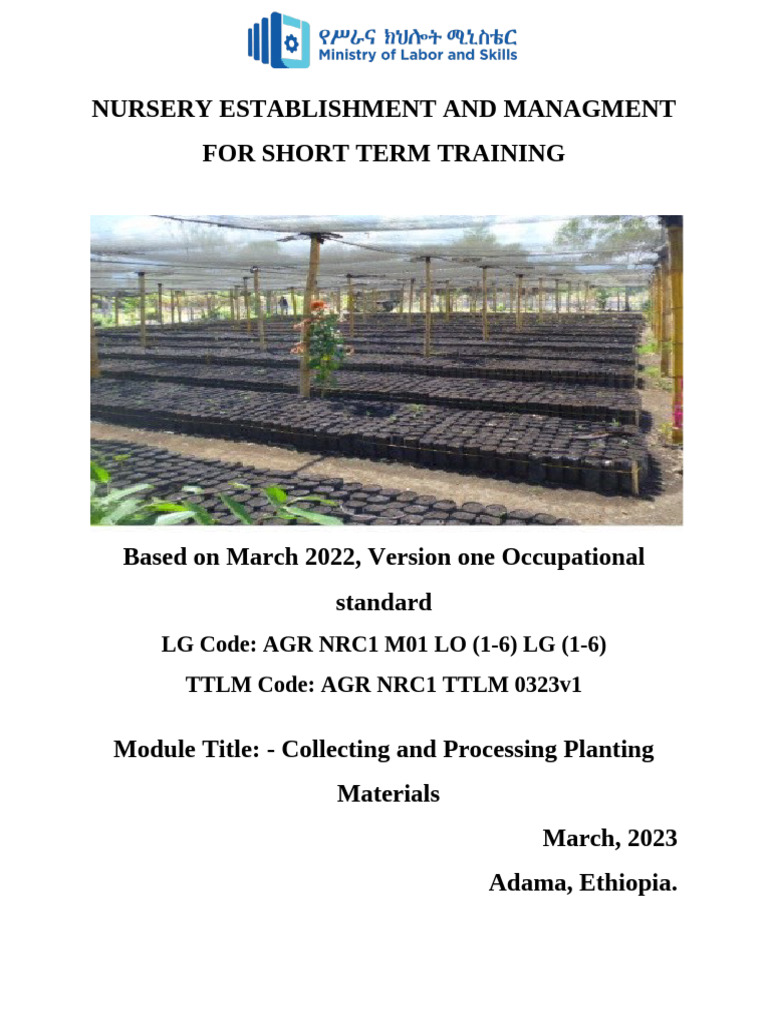 1-M - Collect and Process Plant Material Group 6 | PDF | Trees ...