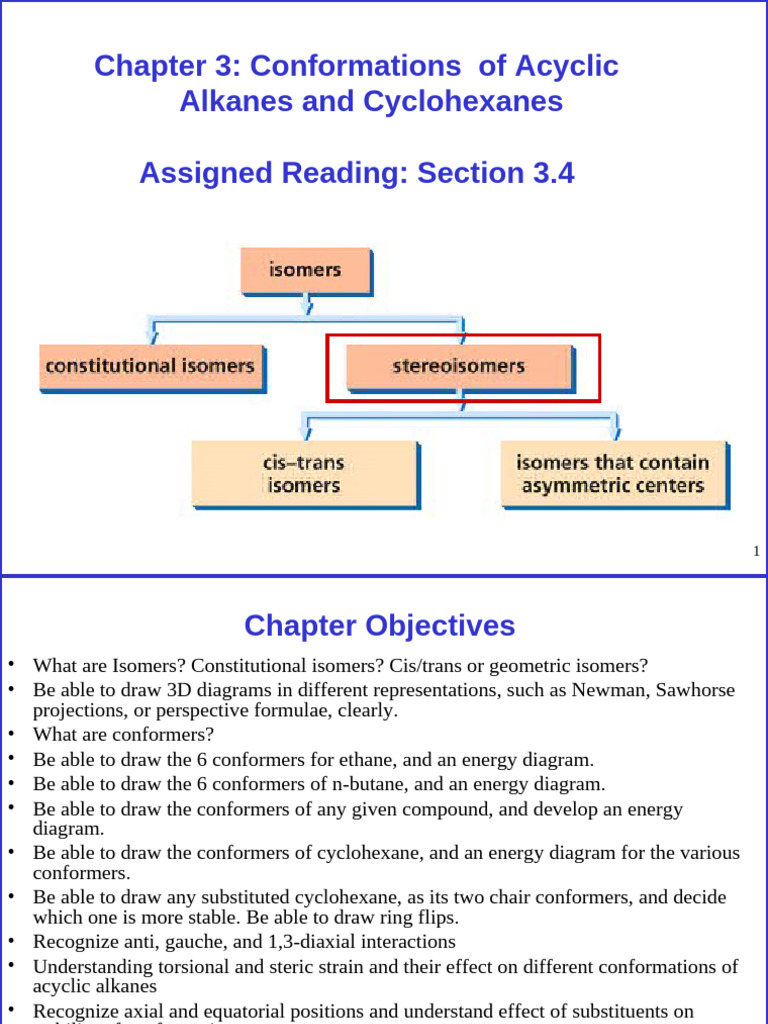 Chapter 3 Conformation F2021 | PDF | Conformational Isomerism | Chemistry