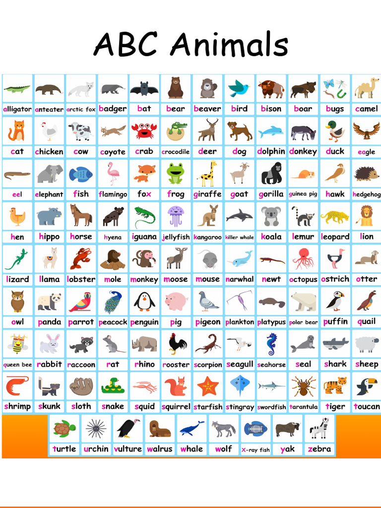 100-Animals-Poster Copy - PDF 20250613 200753 0000 | PDF