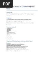 Physics Investigatory Project (XII) Tangent Galvanometer | PDF | Earth ...