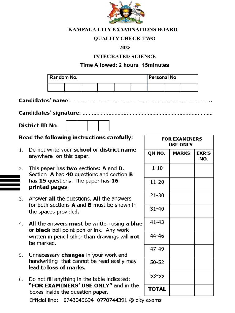 p.7 Kampala City Science Set 2 at TR Micah | PDF