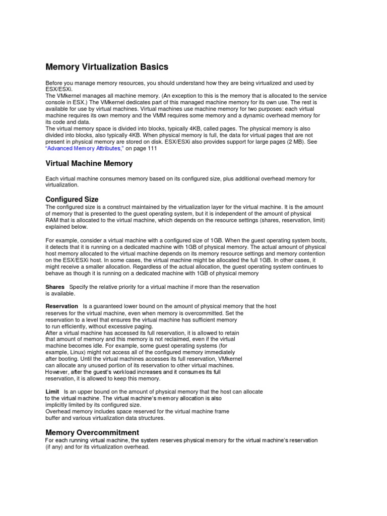Overhead Memory On Virtual Machines | PDF | Cpu Cache | Computer Data ...