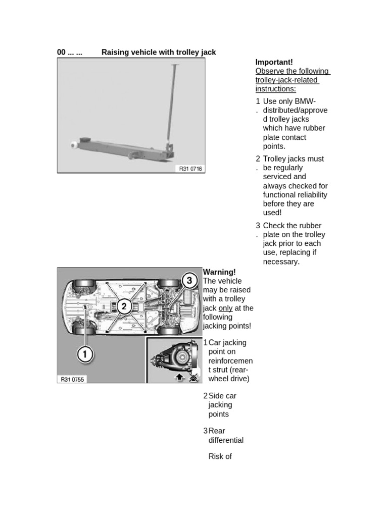 E90 Lifting With Trolly Jack | PDF | Four Wheel Drive | Transport