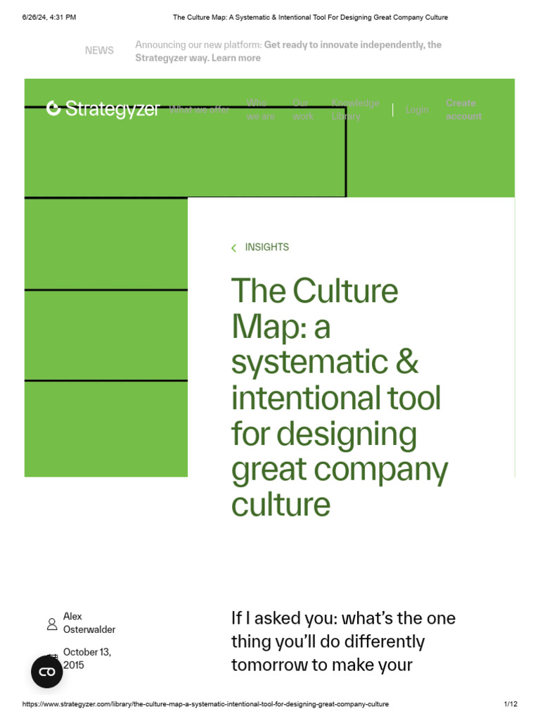 The Culture Map: Design Better Company Culture | PDF | Organizational ...