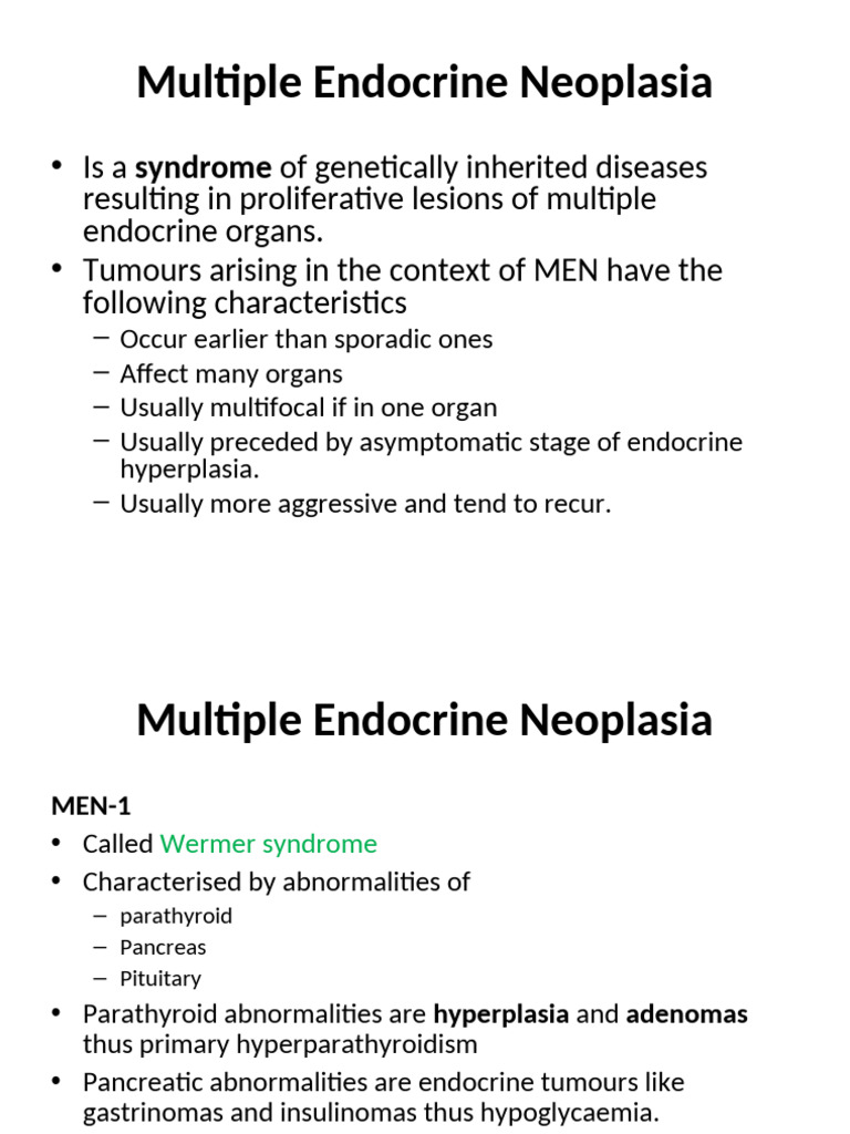 MEN-2A: Sipple Syndrome Overview | PDF
