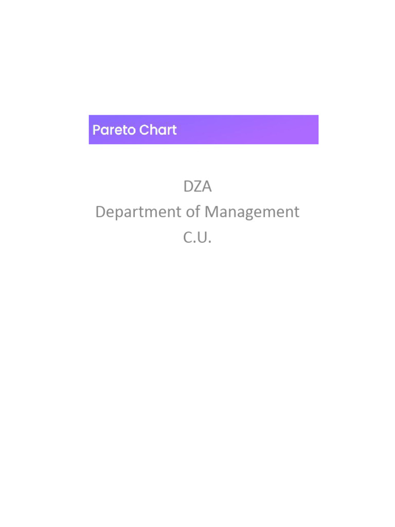 Pareto Chart Applications in Manufacturing | PDF | Lean Manufacturing ...