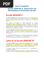 APACHE II Pancreatitis | PDF