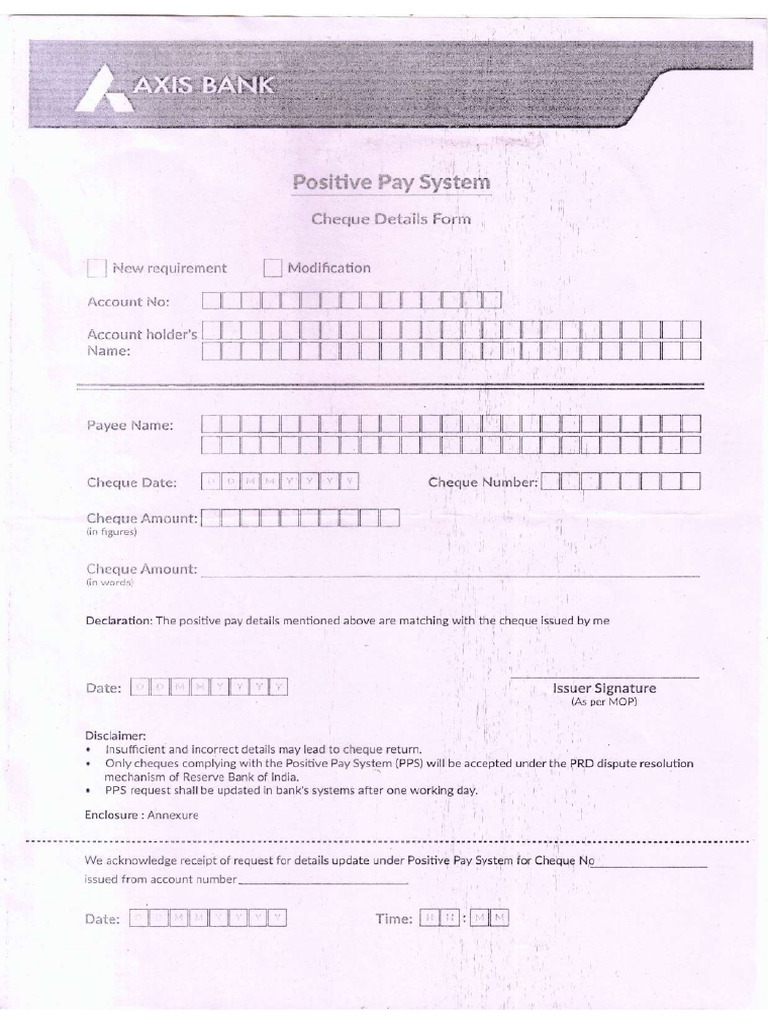 Axis Bank Pps Original | PDF