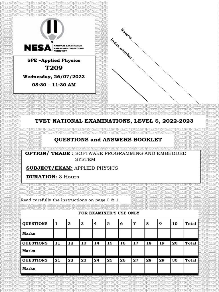 T209 Applied Physics | PDF