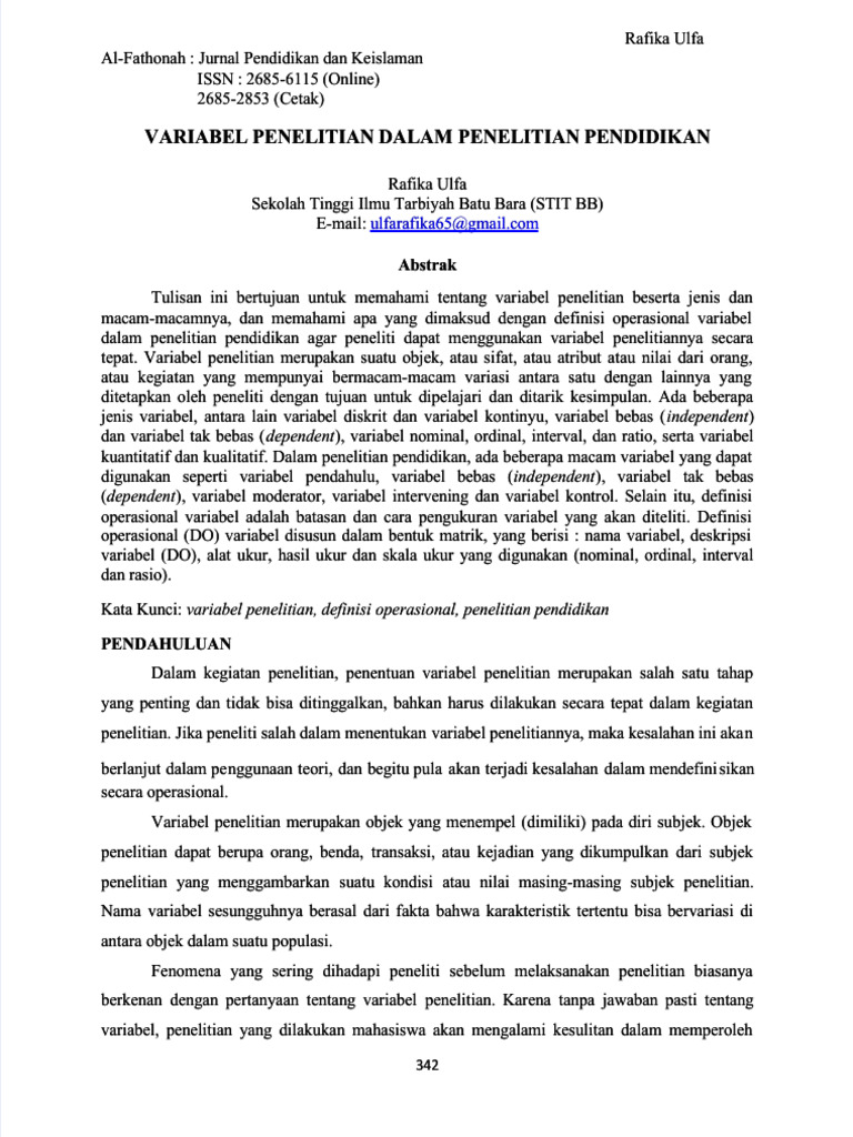 Jurnal Ulfa (2021) | PDF