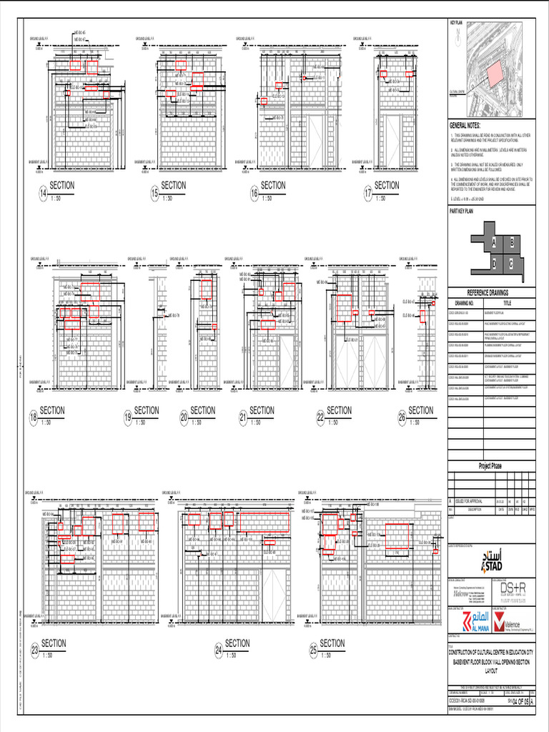 Ccec01-Rca-Sd-00-01008-04 - Basement Floor Block Wall Opening Section ...