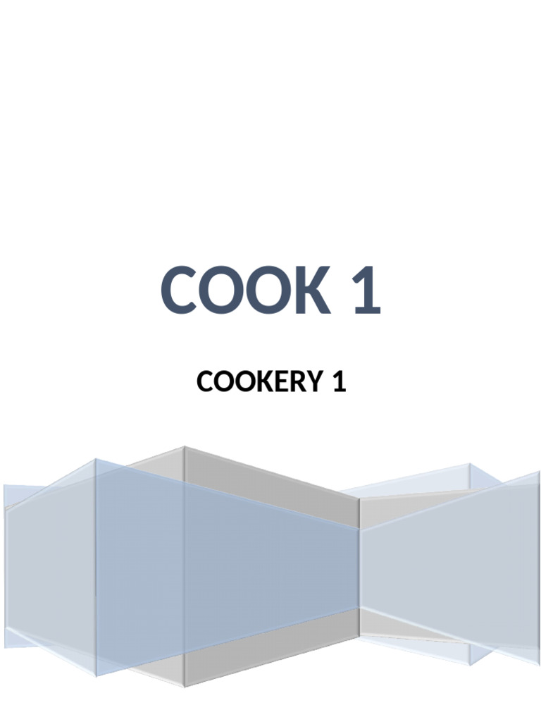 Introduction to Commercial Cookery | PDF | Chef | Kitchen