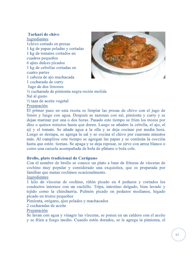Tarkari de Chivo | PDF