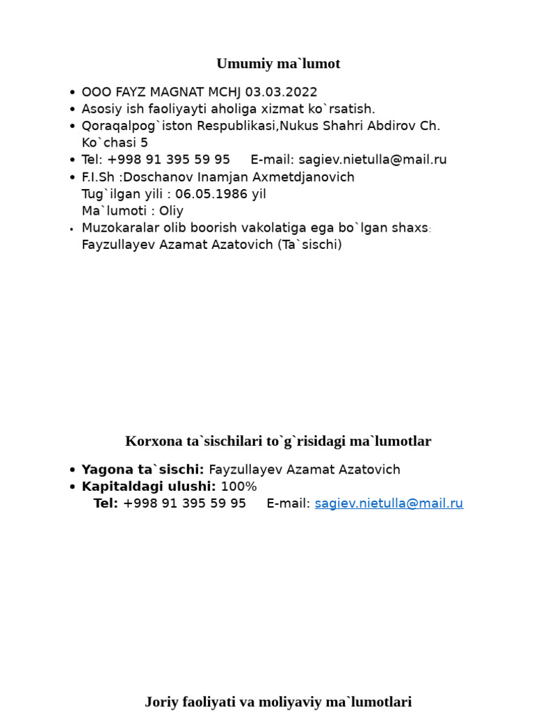 BYD Fayz Magnat | PDF