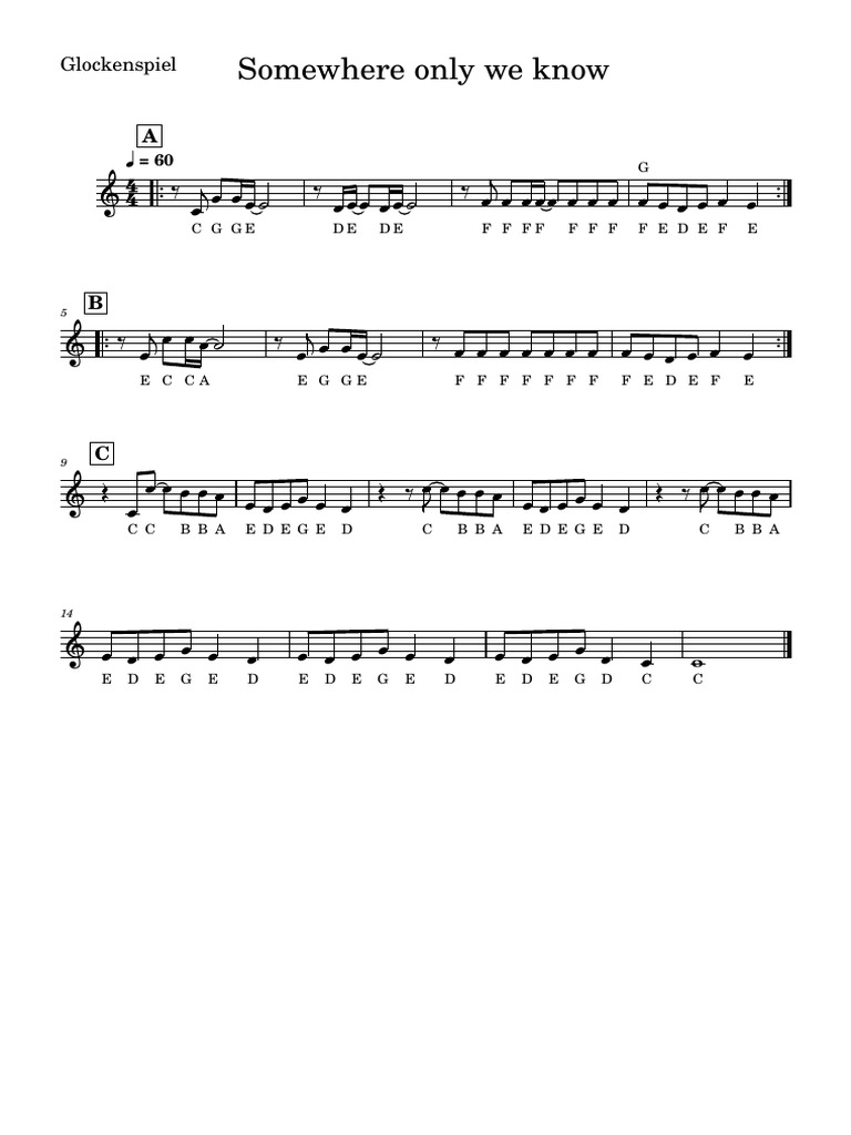 Glockenspiel Sheet Music Guide | PDF