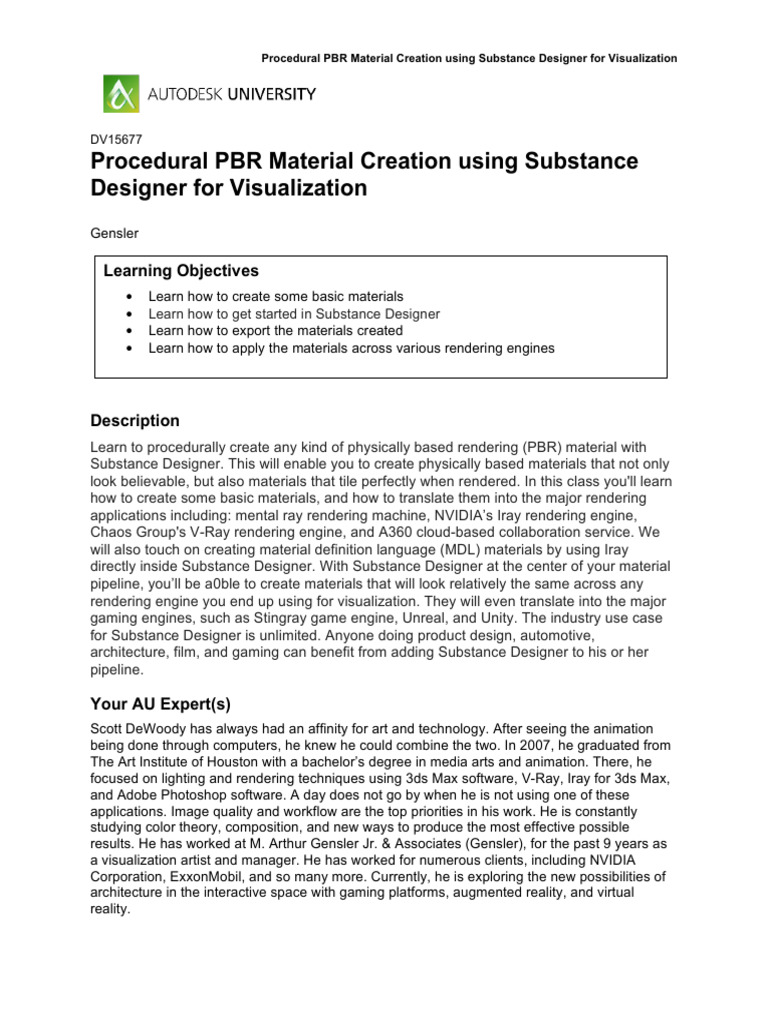 Procedural PBR Material Creation | PDF | Reflection (Physics) | Electromagnetic Radiation