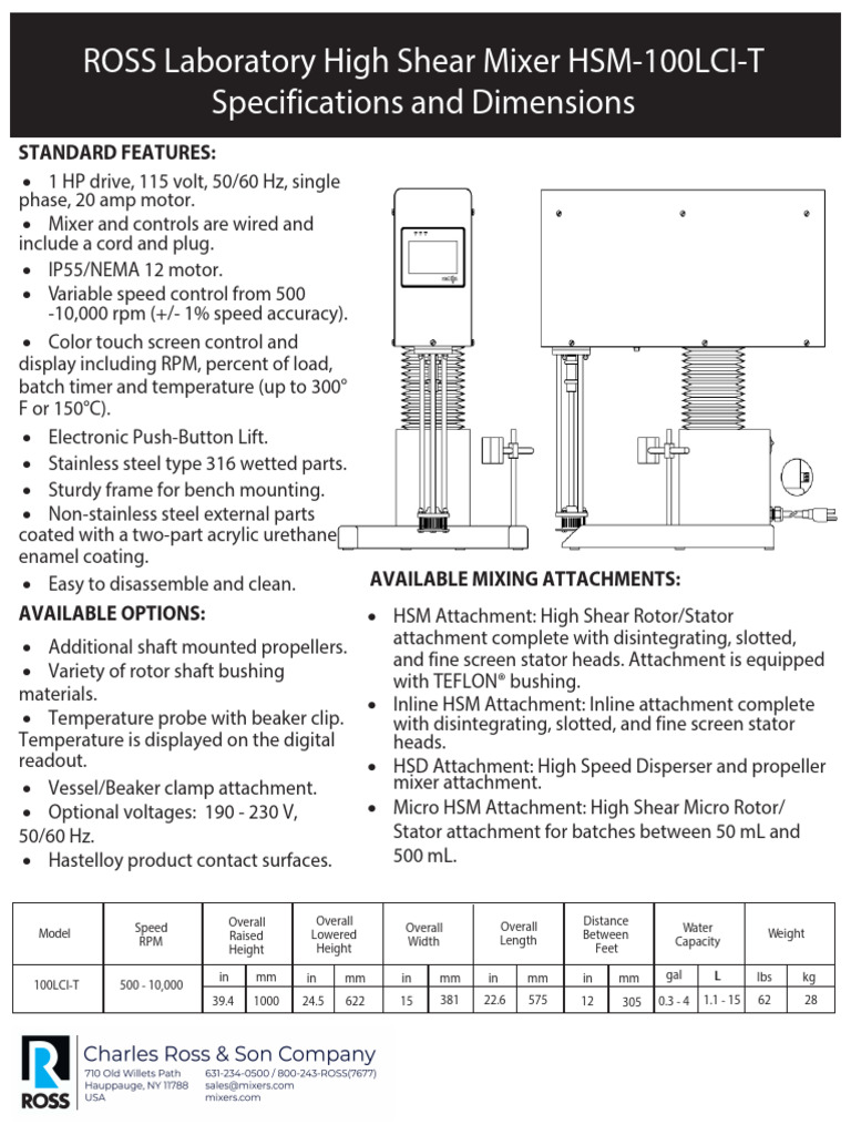 100LCI-T Spec Sheet 2022 | PDF | Mechanical Engineering | Machines