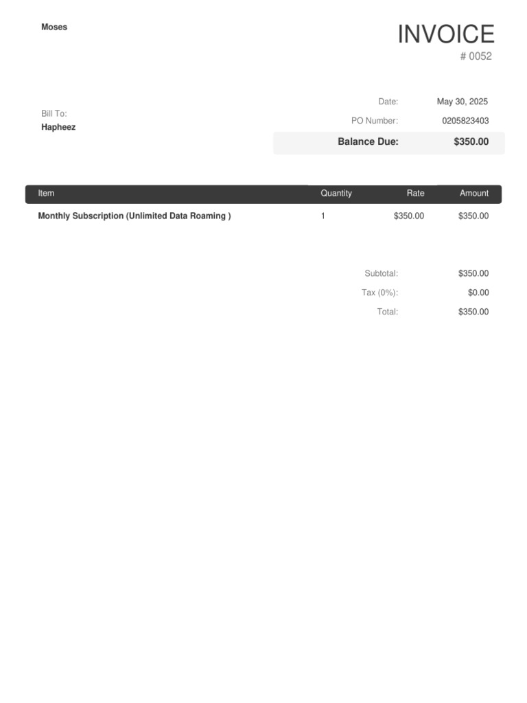 Guinea Starlink Subscription Only | PDF