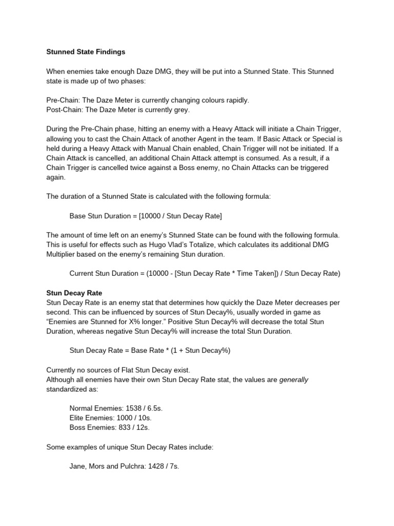 ZZZ Stunned State Findings - Leifa | PDF