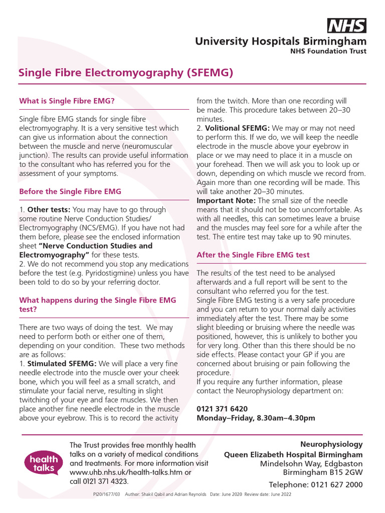 Pi SingleFibreElectromyography | PDF | Electromyography | Nervous System