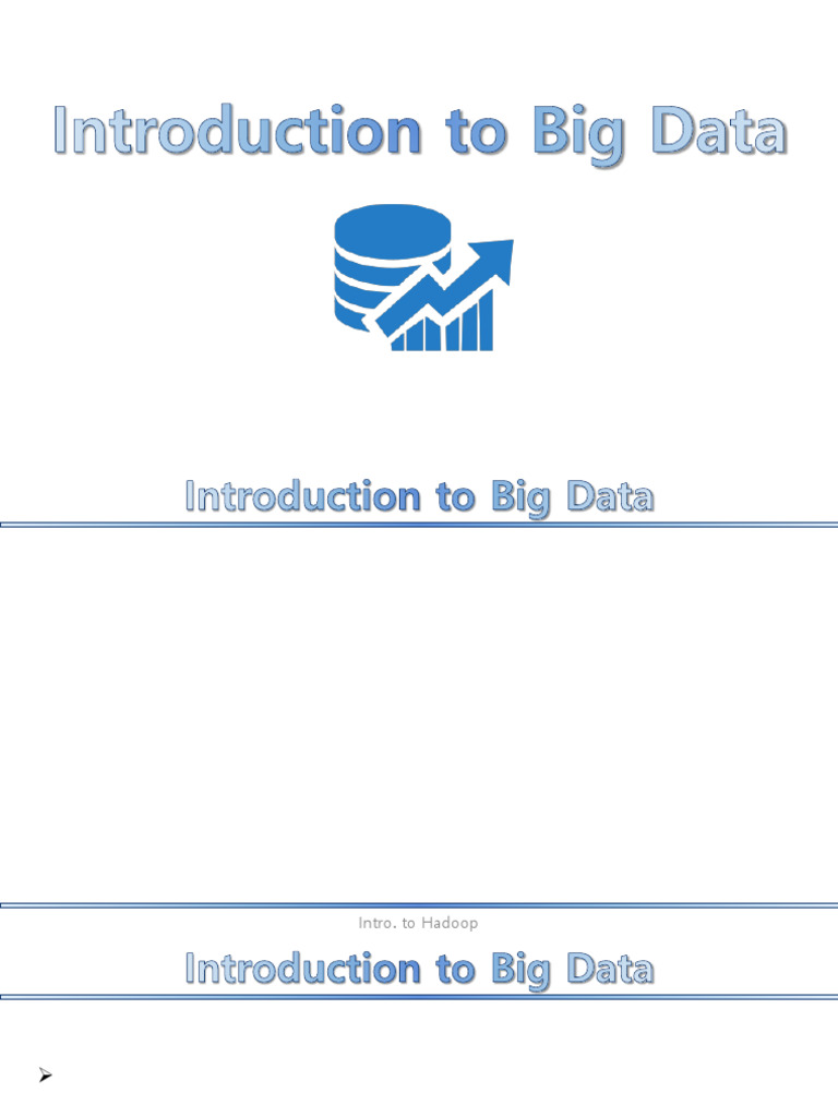 Introduction To Big Data | PDF | Big Data | Scalability