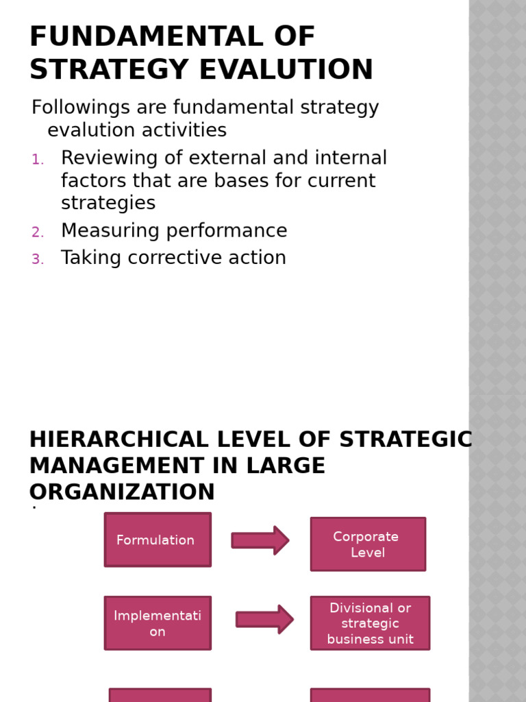 Lecture 5 Fundamental of Strategy Evaluation | PDF