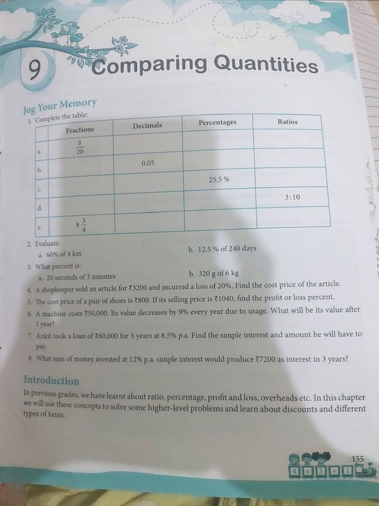 Comparing Quantities Class 8 | PDF