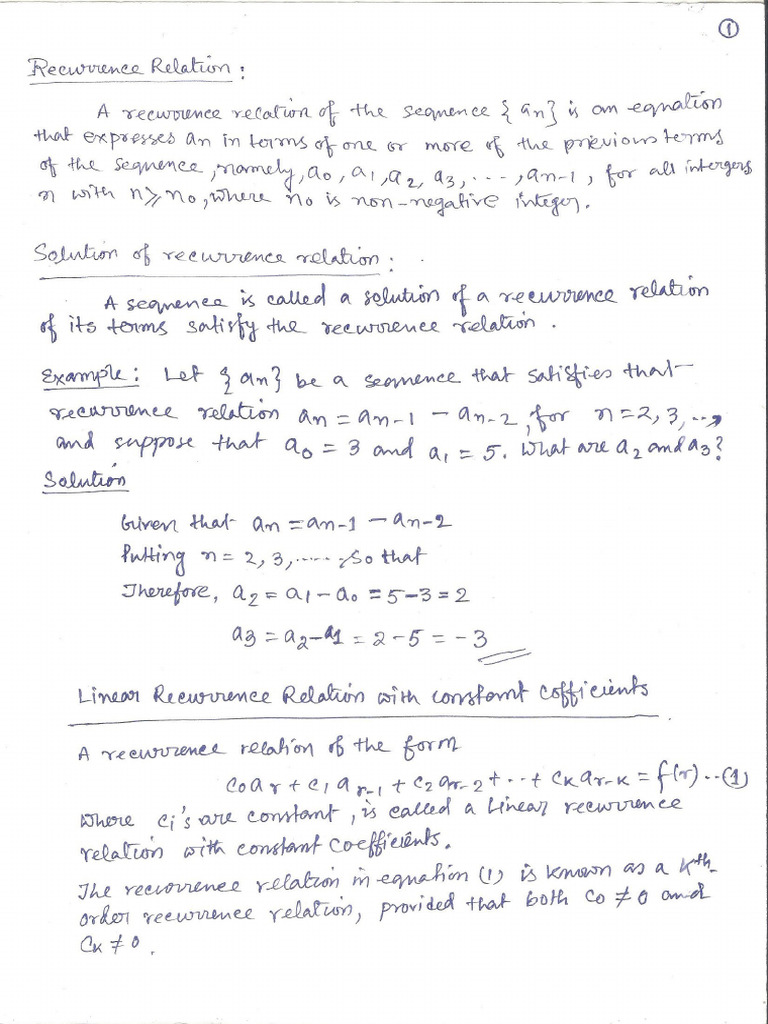 Discrete Math Class Note Part I | PDF