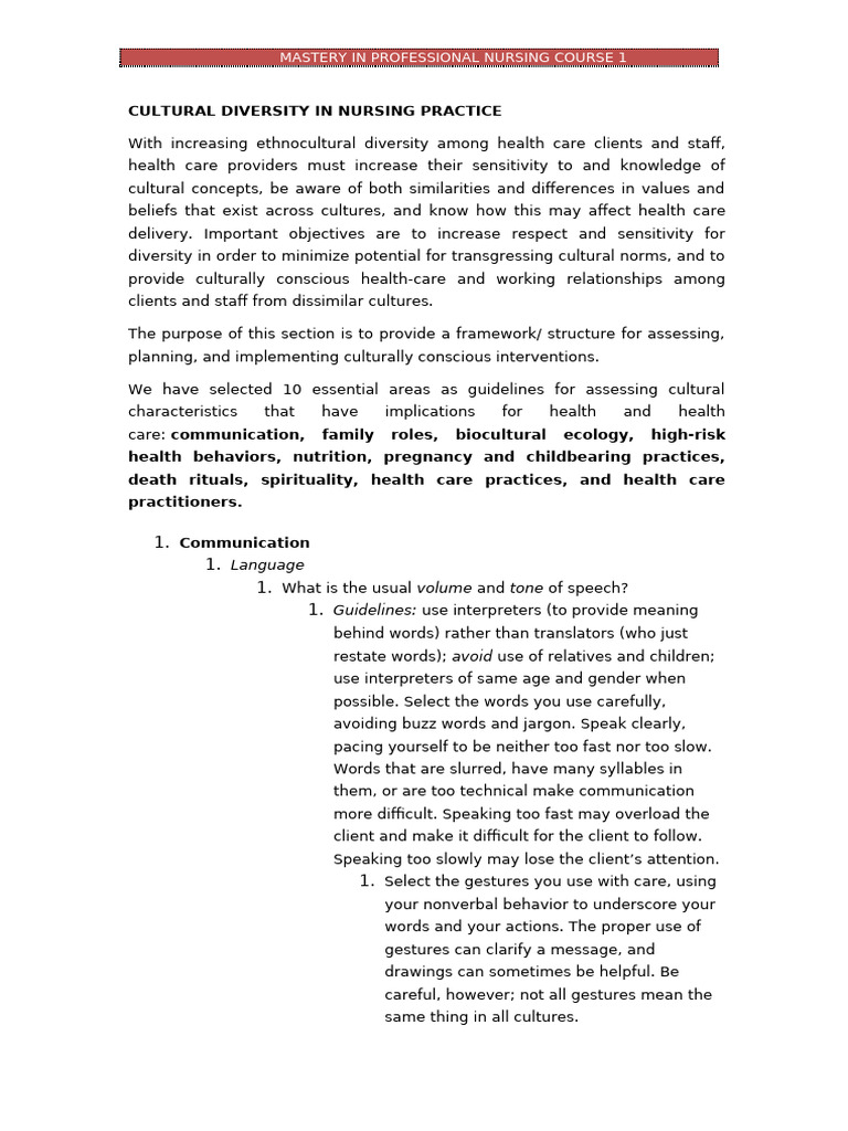 Cultural Diversity in Nursing Practice | PDF | Nursing | Motivation