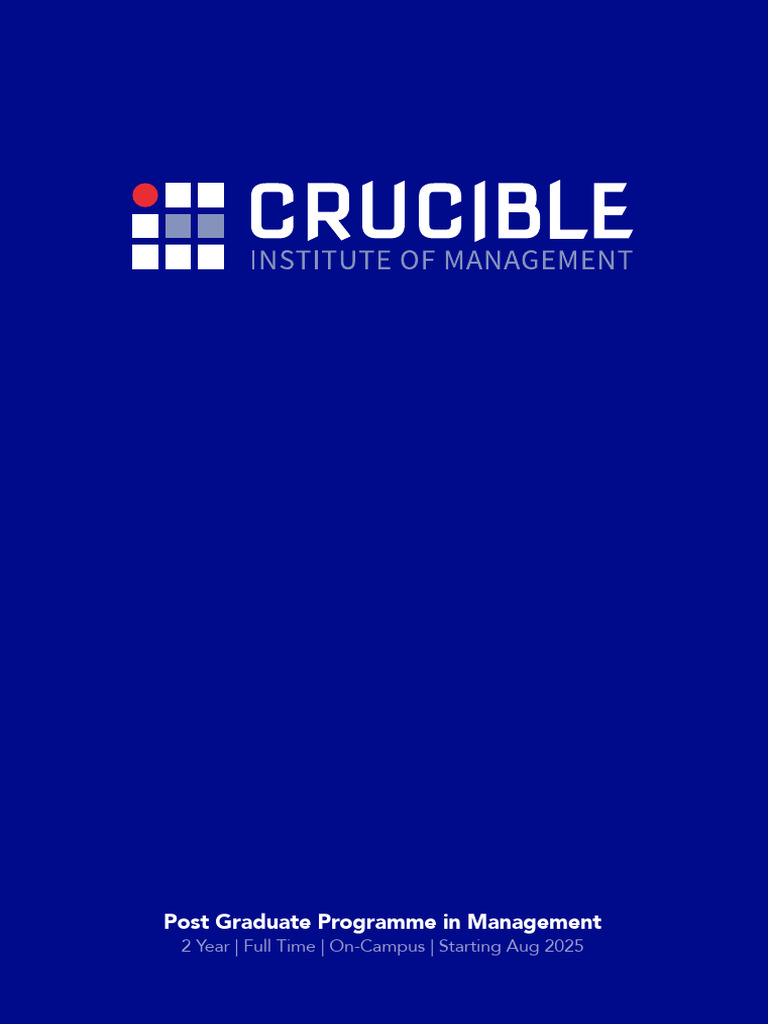 Crucible Institute: Transforming Management Education | PDF | Pricing ...
