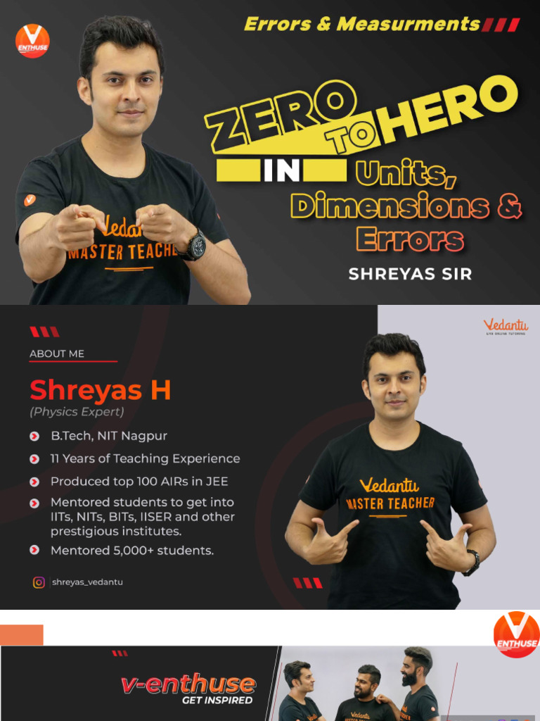 08 Units, Dimensions, Errors | PDF | Significant Figures | Volume