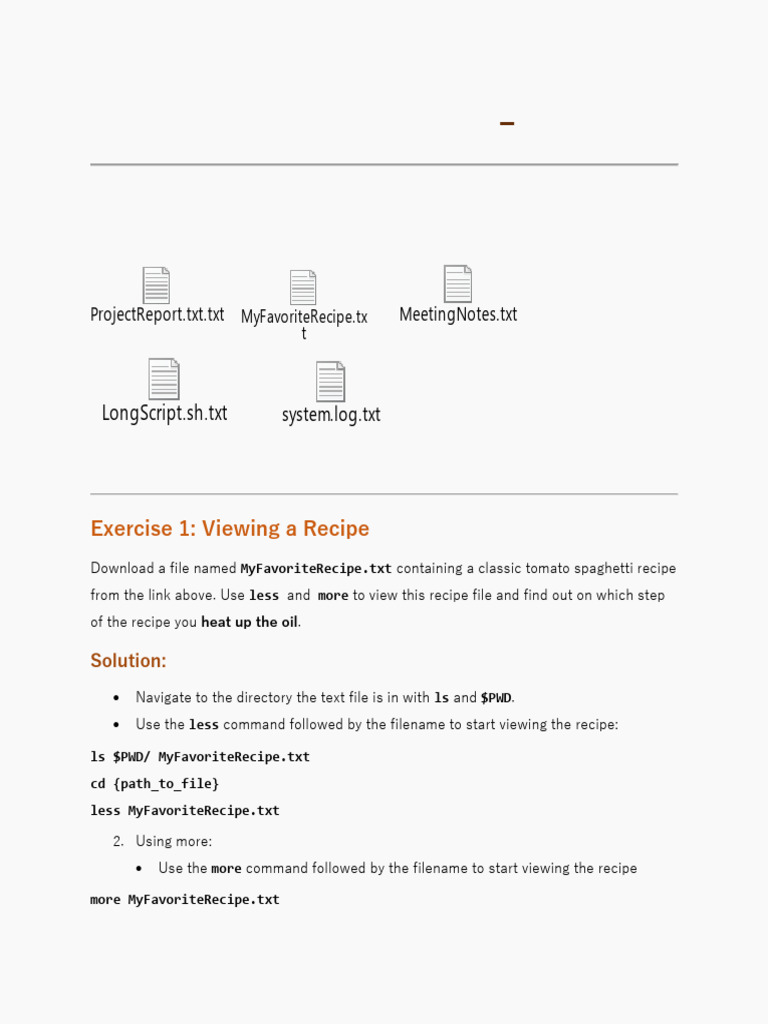 Exercises For LInux Chapter 2 | PDF | Filename | Text File