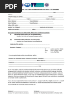 PPN Network - Declaration Form | PDF | Insurance | Patient