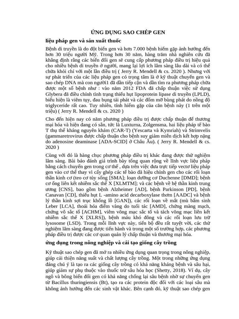 NG D NG Sao Chép Gen | PDF