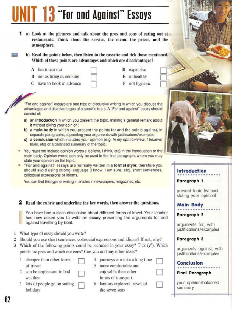Pros and Cons of Eating Out | PDF | Essays | Vegetarianism